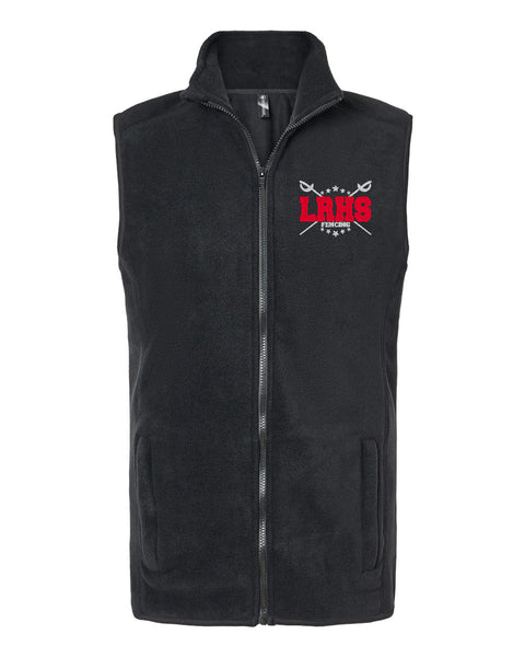 Lakeland Fencing Burnside - Polar Fleece Vest - 3012 w/ LRHS Fencing L ...