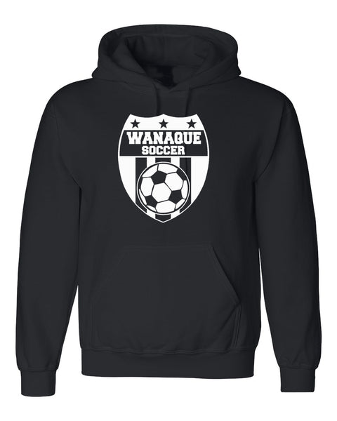 Wanaque Soccer Black Dry Blend Hoodie with Large Wanaque Soccer Logo o ...