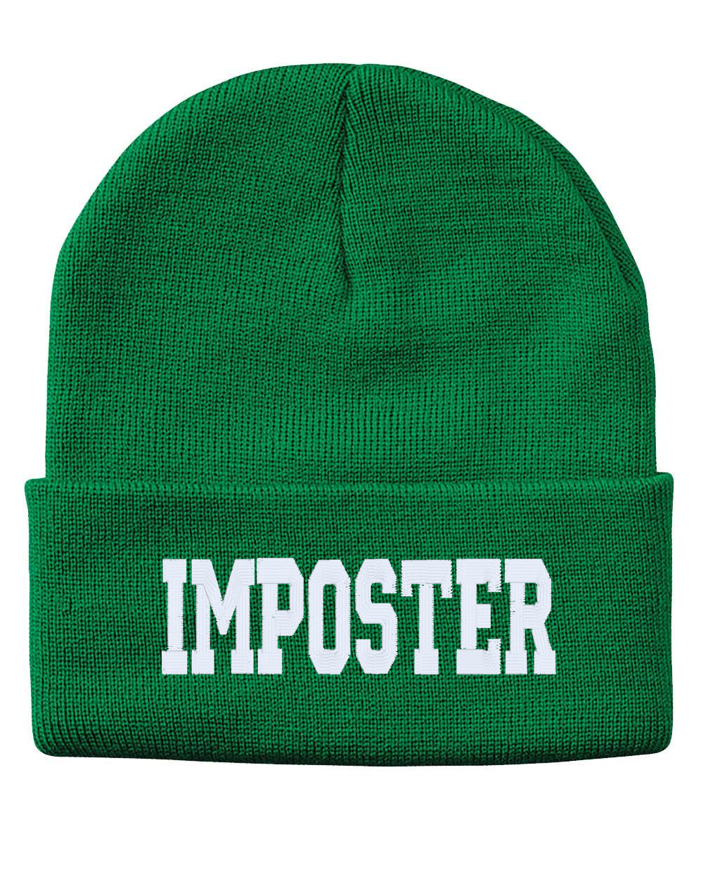 IMPOSTER Embroidered Cuffed Beanie Hat – StickerDad & ShirtMama
