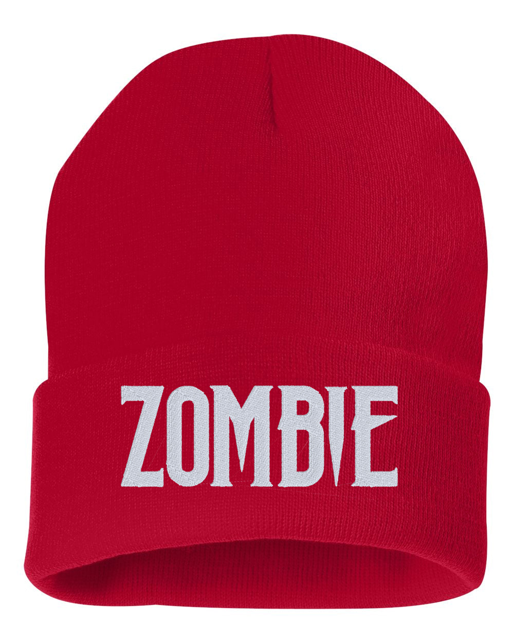 ZOMBIE Embroidered Cuffed Beanie Hat – StickerDad & ShirtMama