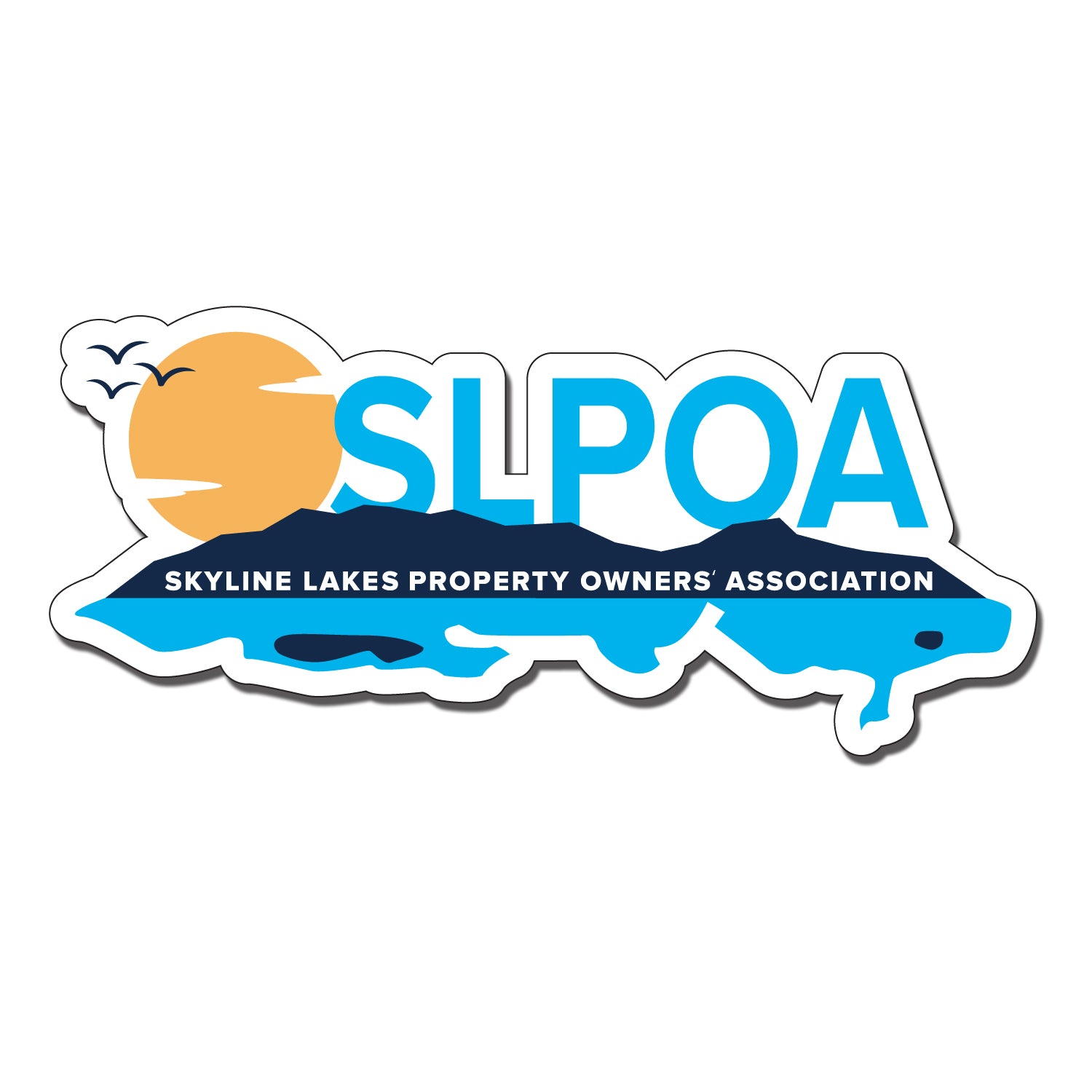 Skyline Lakes 6" SLPOA Logo Sticker – StickerDad & ShirtMama